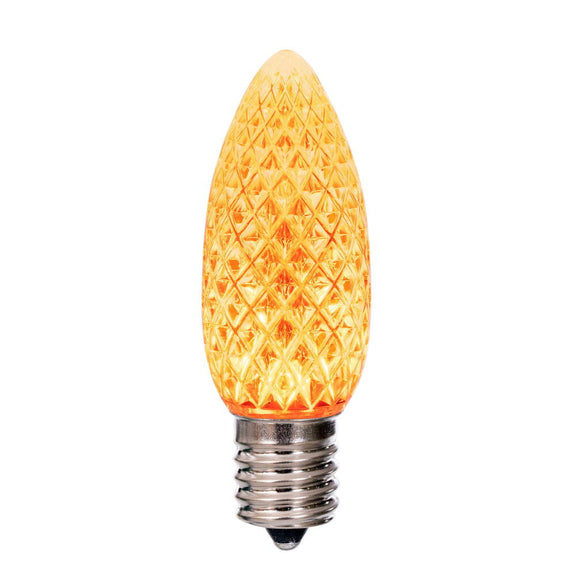 LED C9 - Transparent Faceted Bulbs - All Colors - Steady – Lights for ...