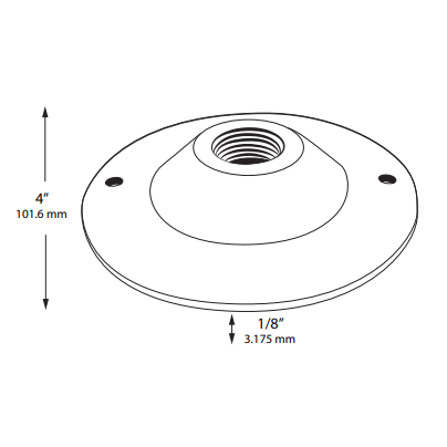 Brass Electrical Mounting Plate (Round) – Lights for Decorators