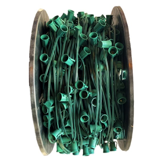 SPT2 C9 Socket Wire Roll - 12" and 15" - 1000' – Lights for Decorators